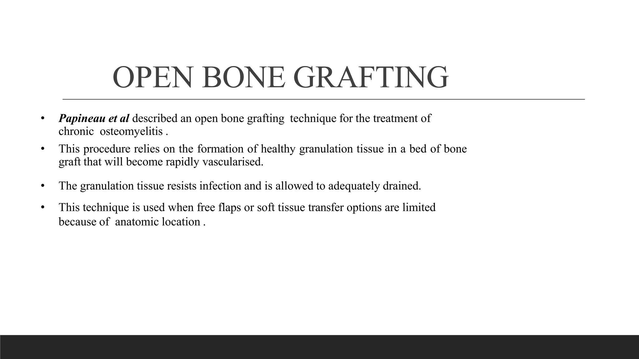 Chronic Osteomyelitis, Bone infection slides | PPTX