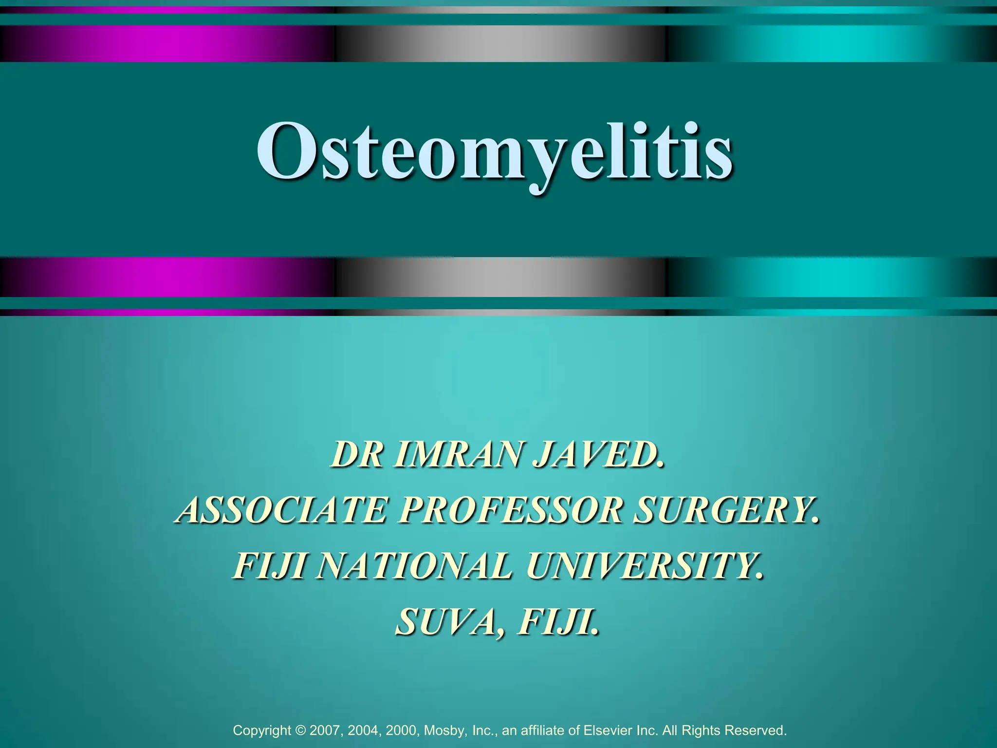 Osteomyelitis.ppt how to intervention and | PPT