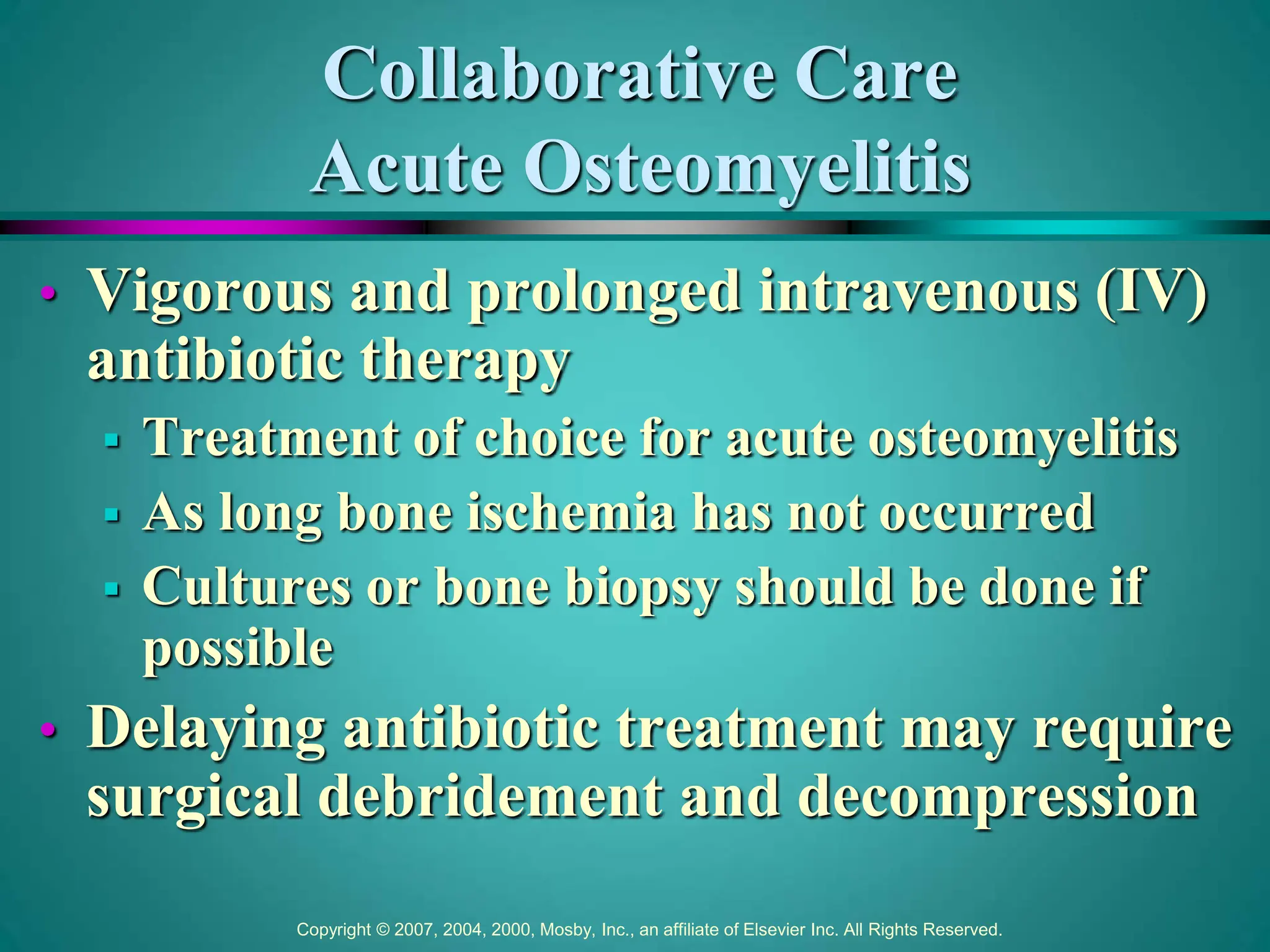 Osteomyelitis.ppt how to intervention and | PPT