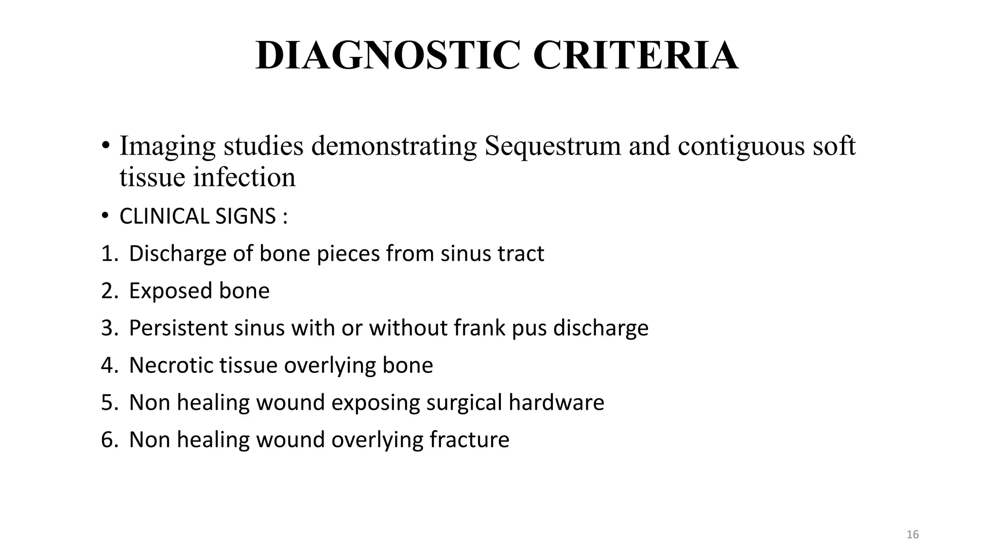 OSTEOMYELITIS - Infection of bone marrow with subsequent affection of ...