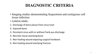 OSTEOMYELITIS - Infection of bone marrow with subsequent affection of ...
