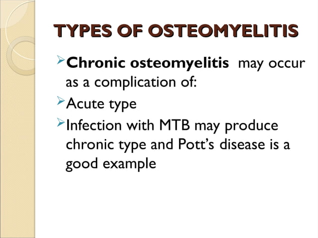 OSTEOMYELITIS surgery and surgical nursing.ppt