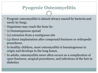 OSTEOMYELITIS Pathology from robbins and harshmohan | PPTX
