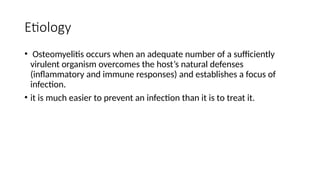 osteomyelitis.ppt bone infection OM 12 lec | PPTX