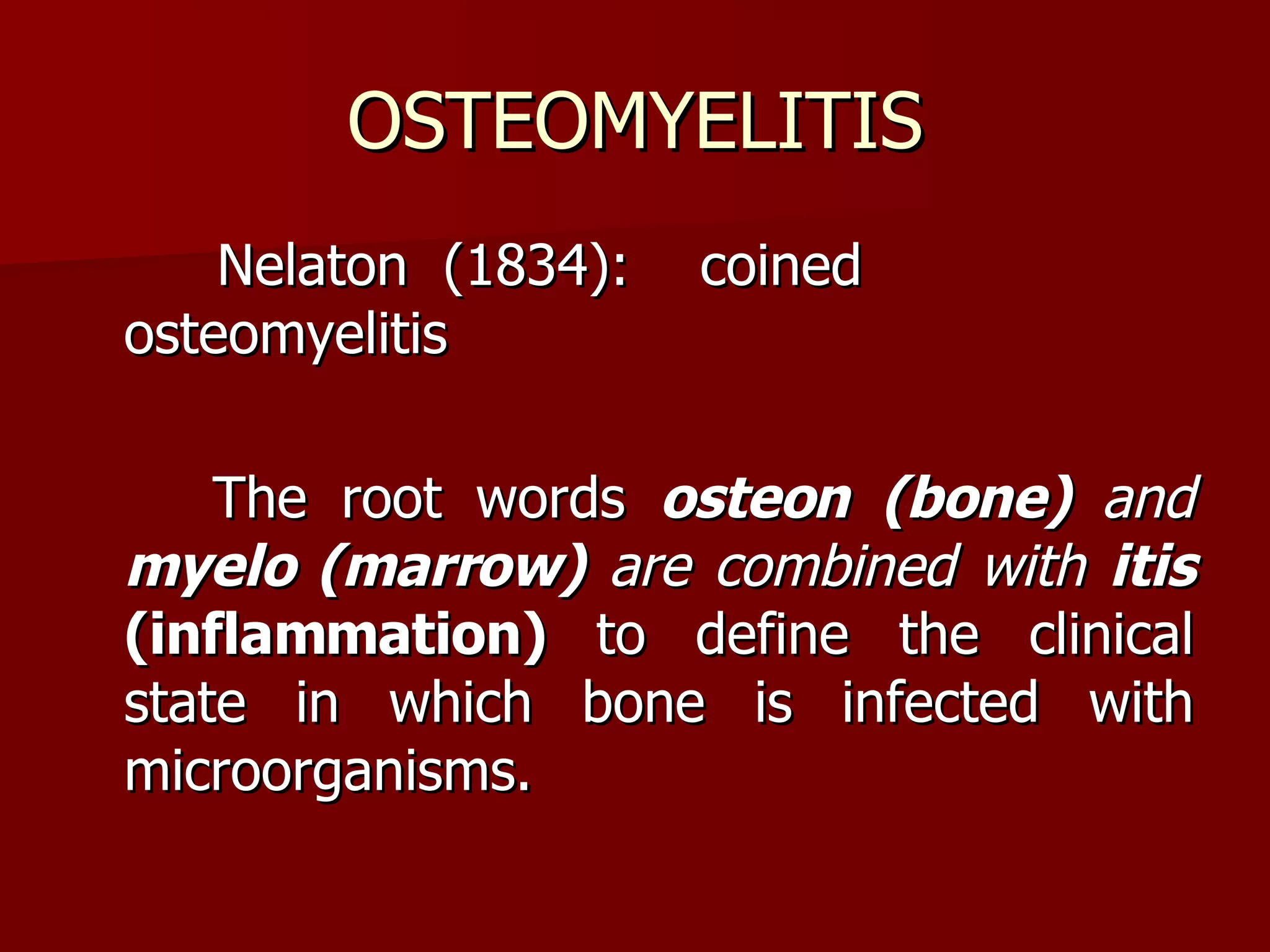 Osteomyelitis In Adults | PPT