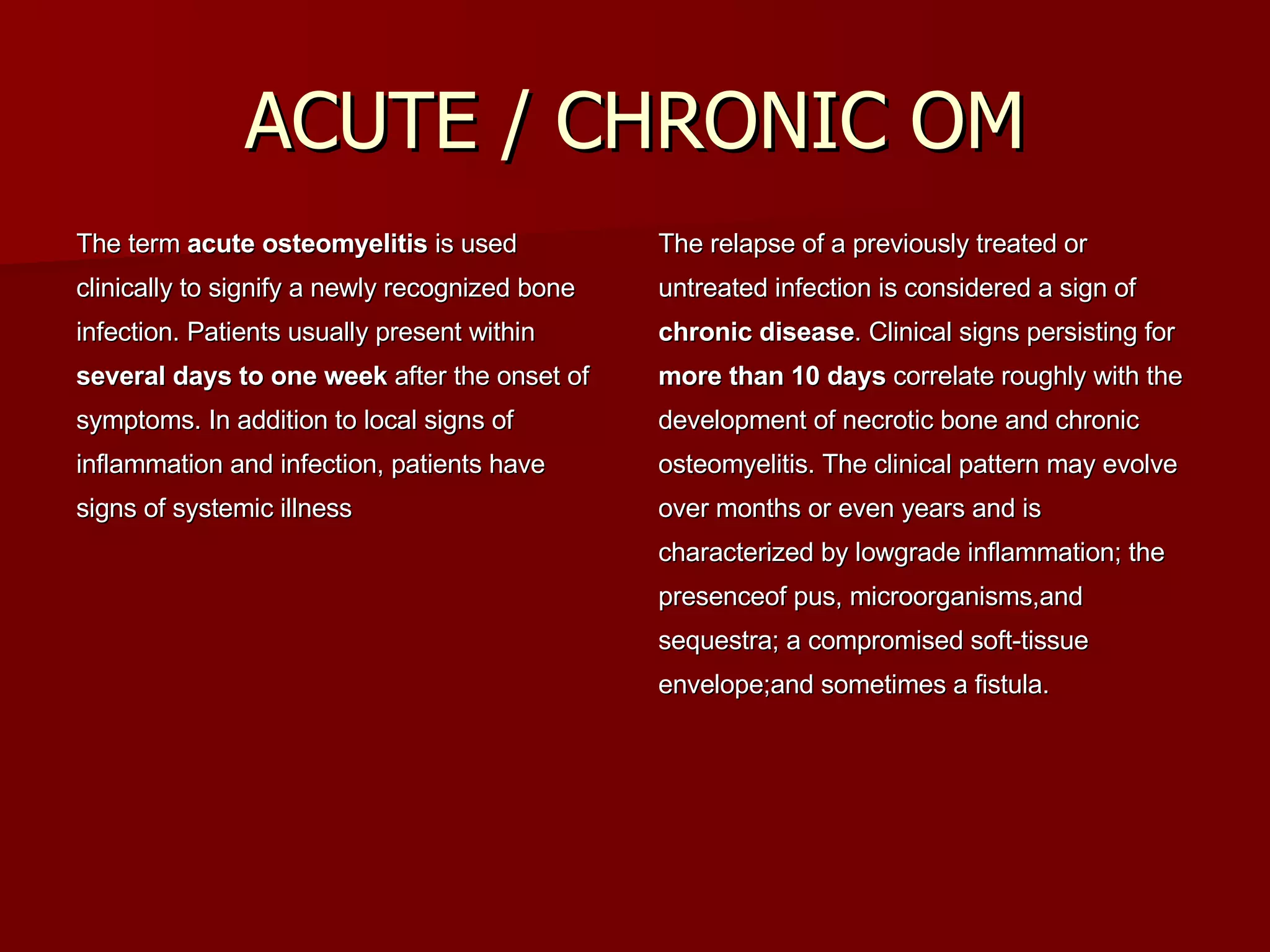Osteomyelitis In Adults | PPT