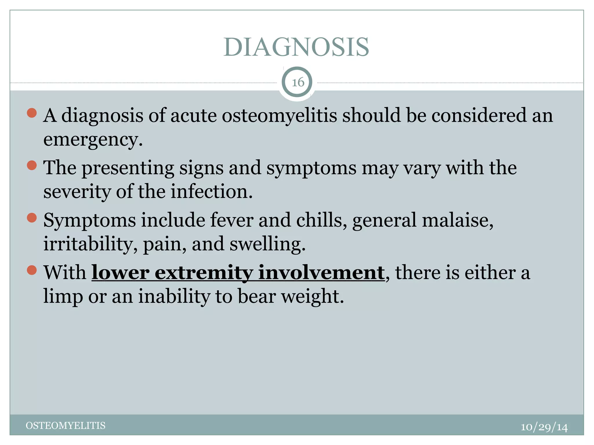 Osteomyelitis | PPT