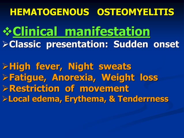 Osteomyelitis | PPT