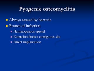 Osteomyelitis | PPT