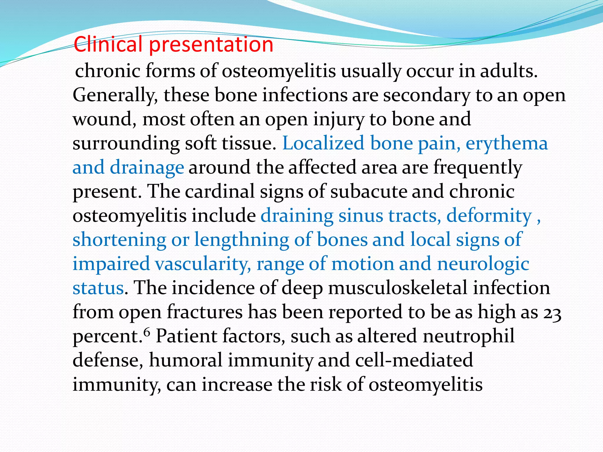 Osteomyelitis | PPTX
