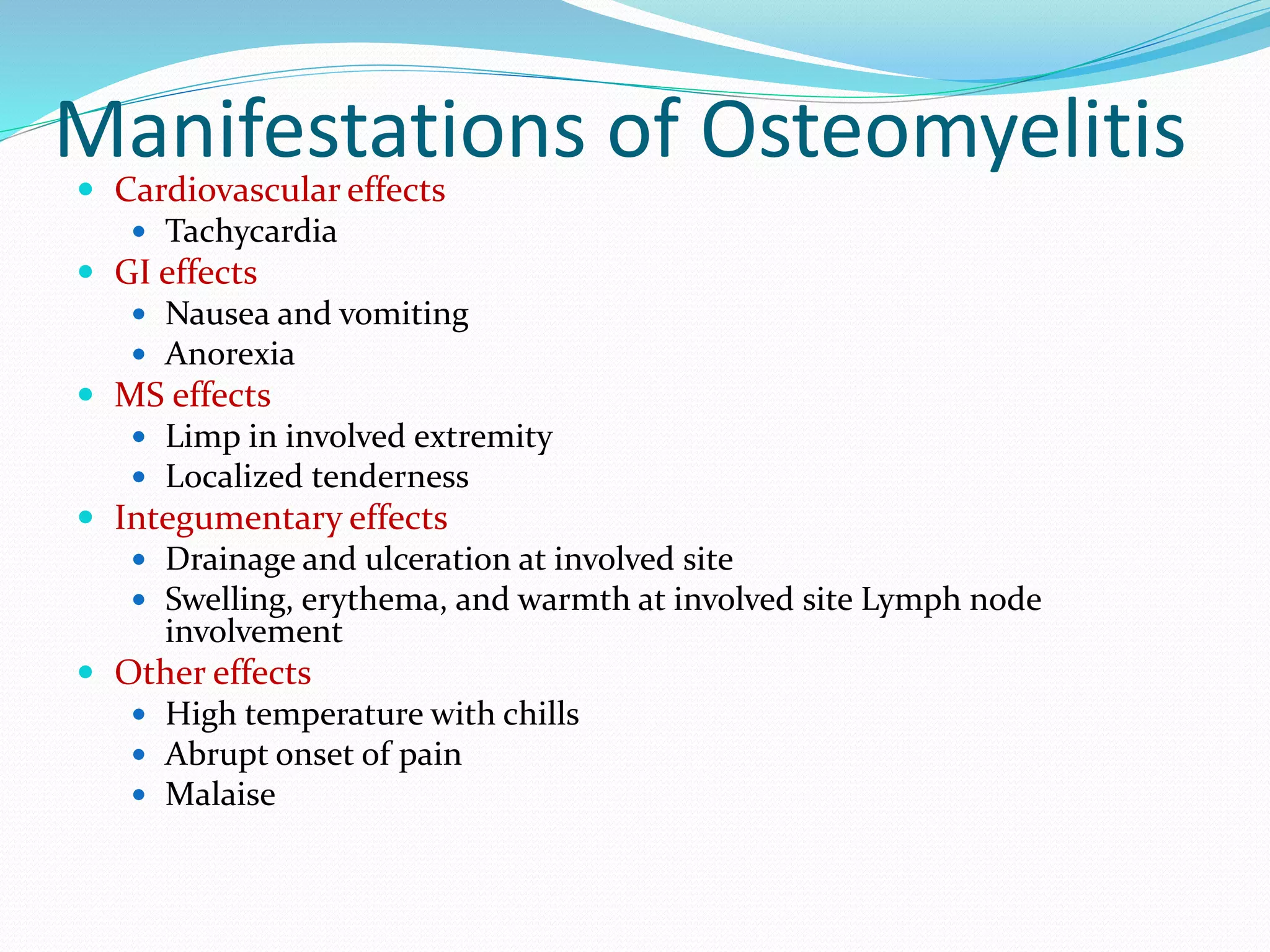Osteomyelitis | PPTX