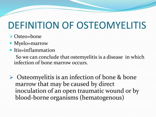 Osteomyelitis | PPTX