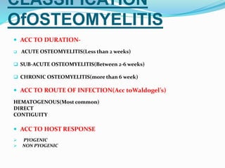 Osteomyelitis | PPTX