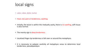 Osteomyelitis ppt for healthcare students | PPT