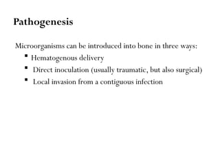OSTEOMYELITIS and SEPTIC ARTHRITIS..pptx