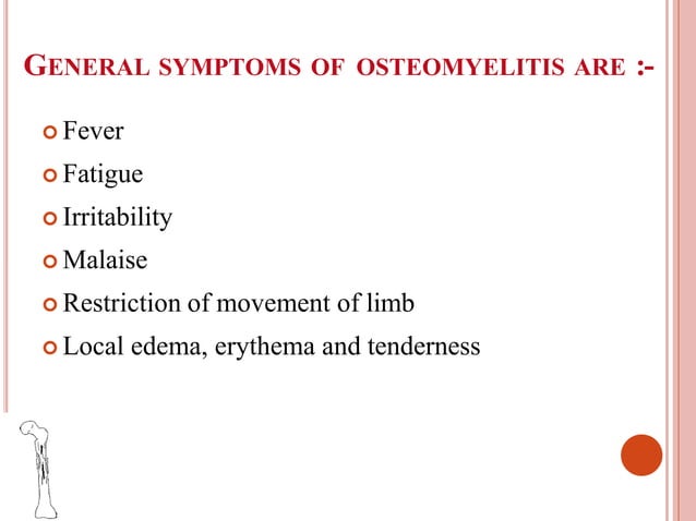 osteomyelitis-Types, clinic features and treatment.pptx