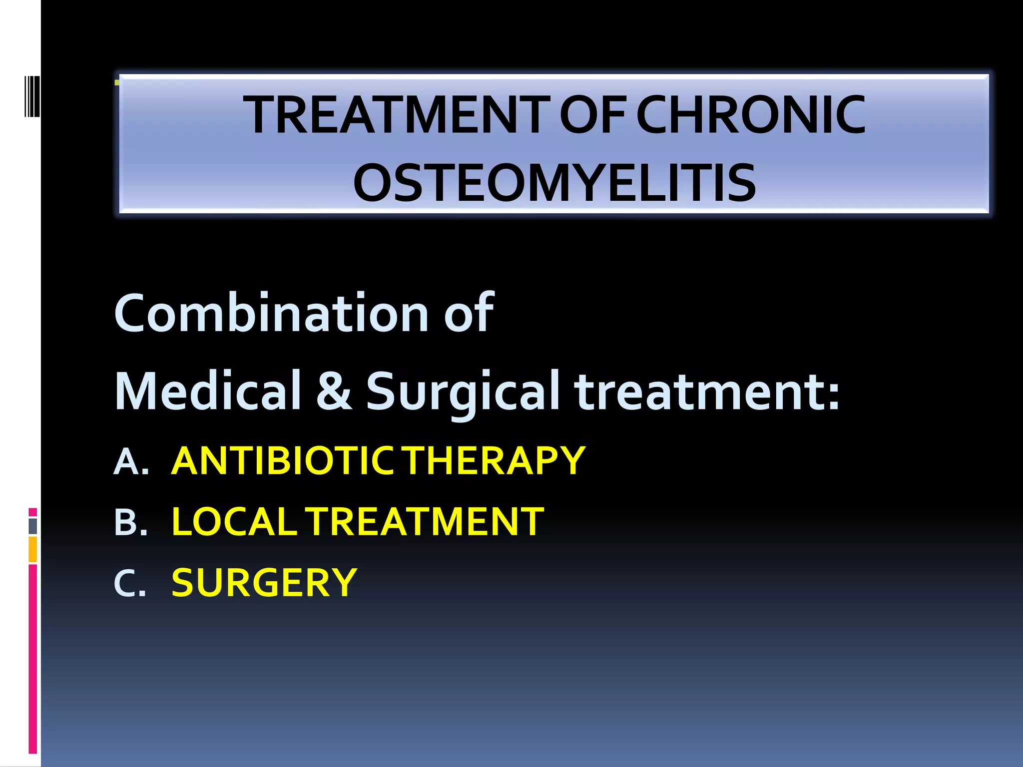 Osteomyelitis & its management | PPTX