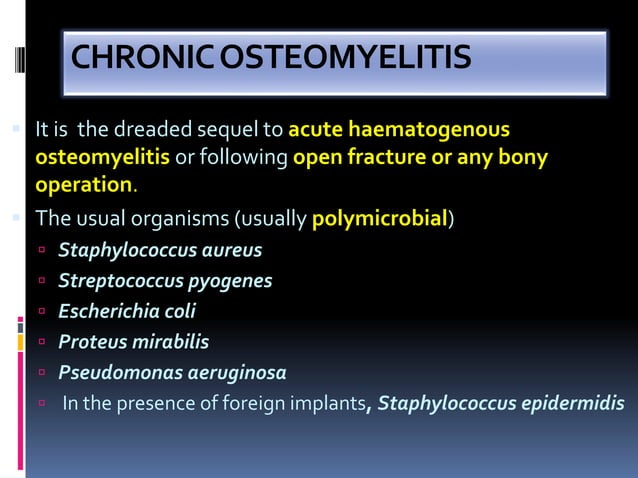 Osteomyelitis & its management | PPTX