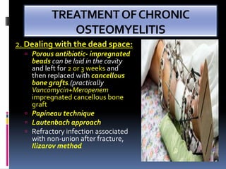 Osteomyelitis & its management | PPTX