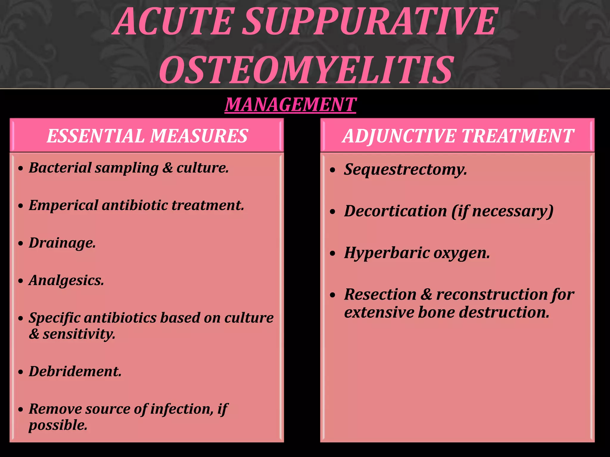 Osteomyelitis of jaw | PPTX