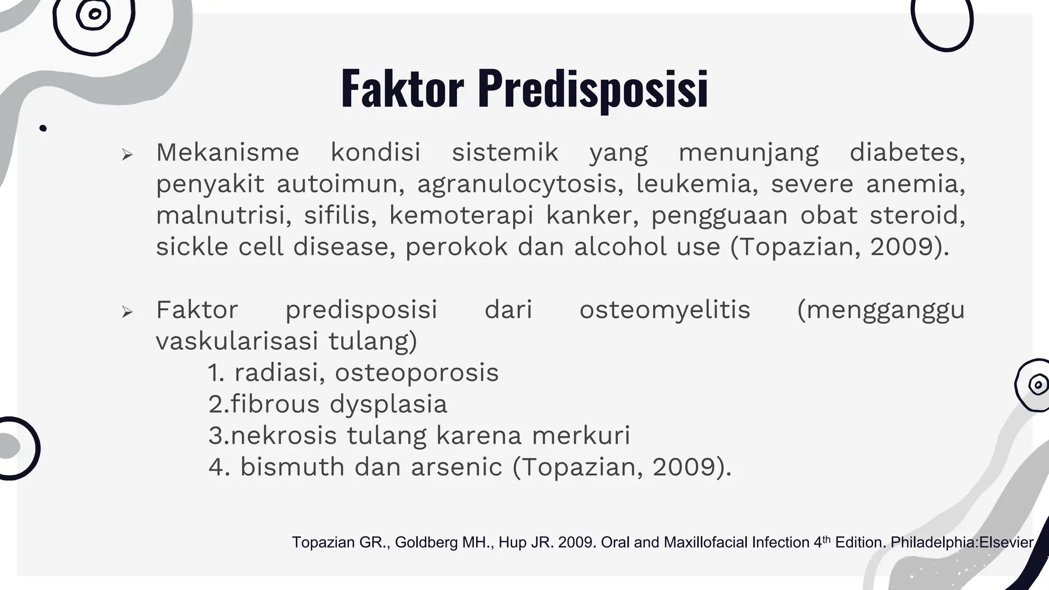 materi perkuliahan osteomyelitis rahang1 | PPTX