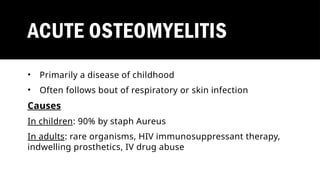 Surgical aspects of osteomyleitis. .pptx