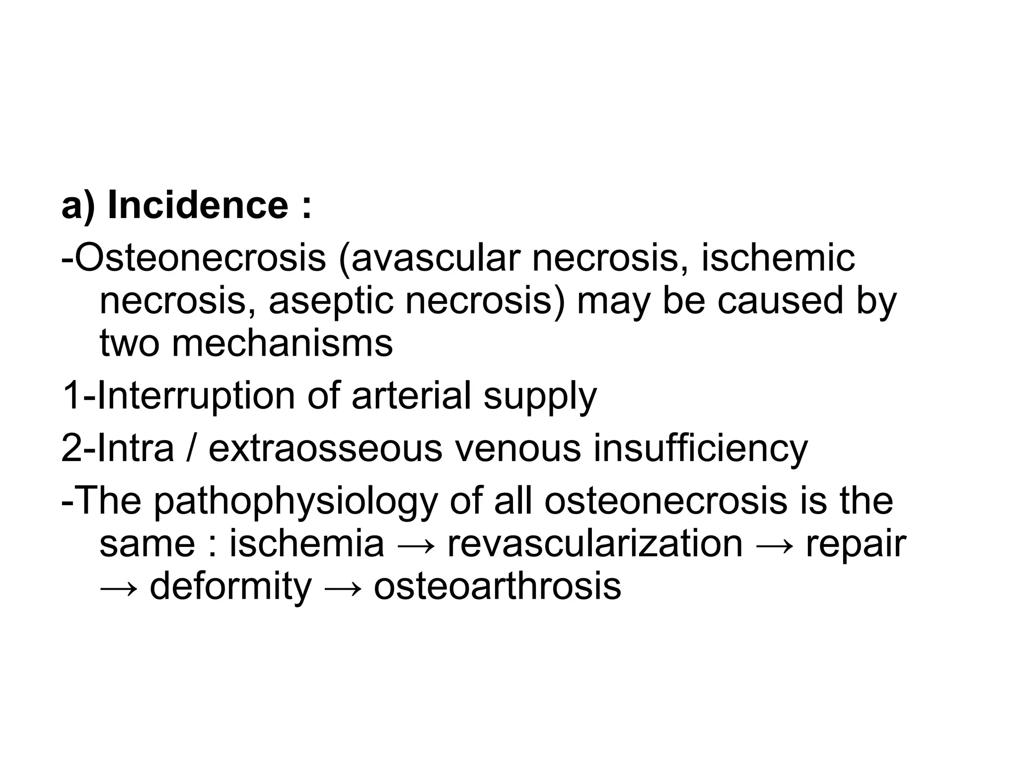 Diagnostic Imaging of Osteonecrosis & Osteochondrosis | PPT