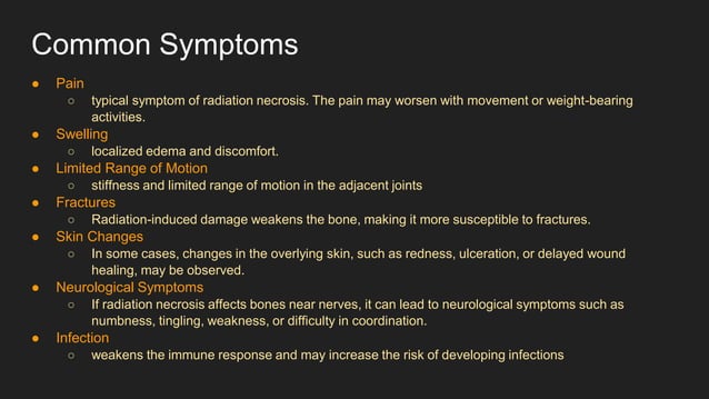 Osteonecrosis: Radiation Necrosis of the Bone | PPT