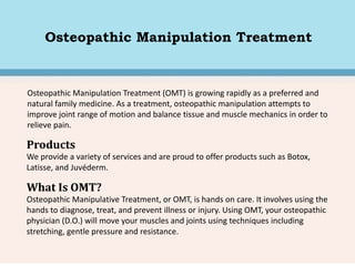 Osteopathic manipulation treatment | PDF