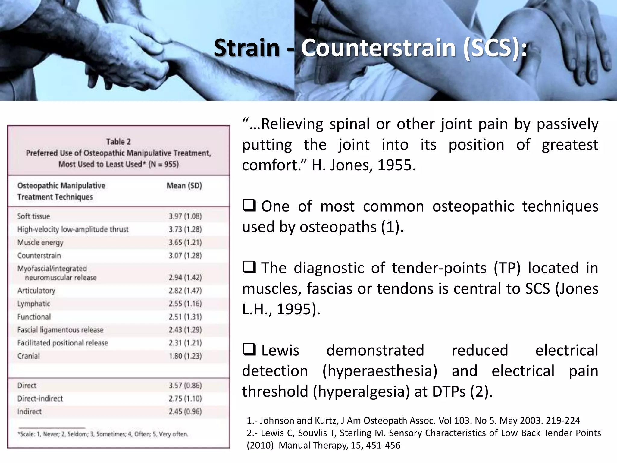 Osteopathic manipulative therapy (om th) revisited 2014 extremities | PPTX