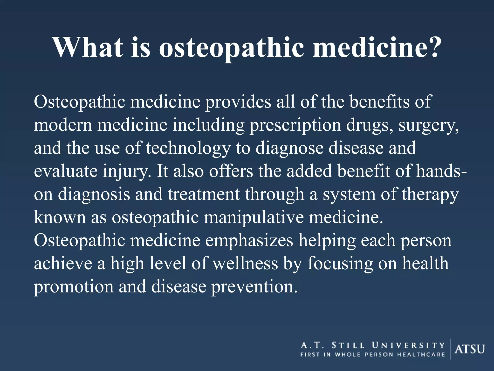 Osteopathic Medicine | PPTX