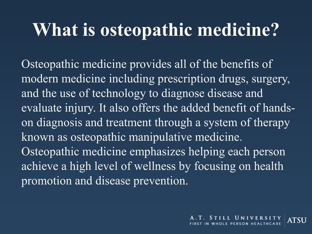 Osteopathic Medicine | PPT | Free Download