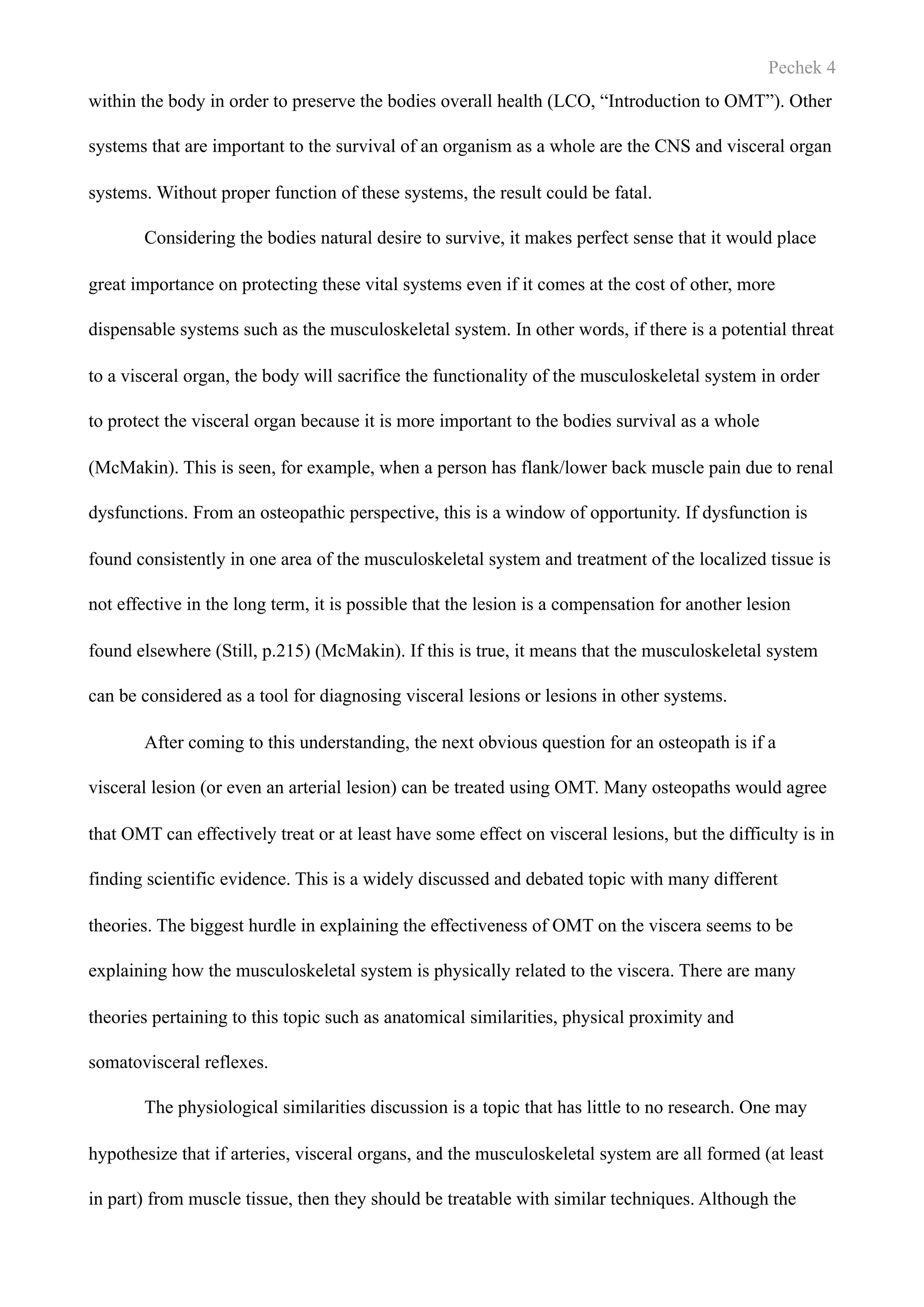 The Effectiveness of Osteopathic Manual Treatment on Visceral Lesions ...