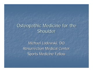 Osteopatia do ombro | PPT