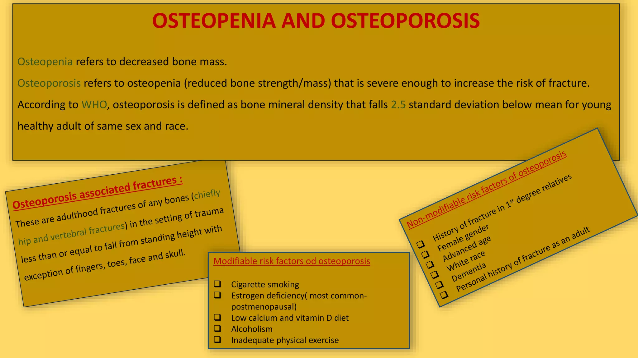 Osteopenia and osteoporosis | PPTX