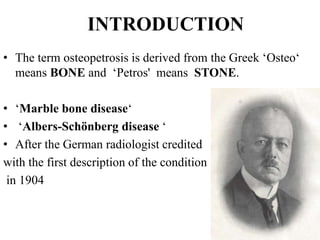 Osteopetrosis | PPTX
