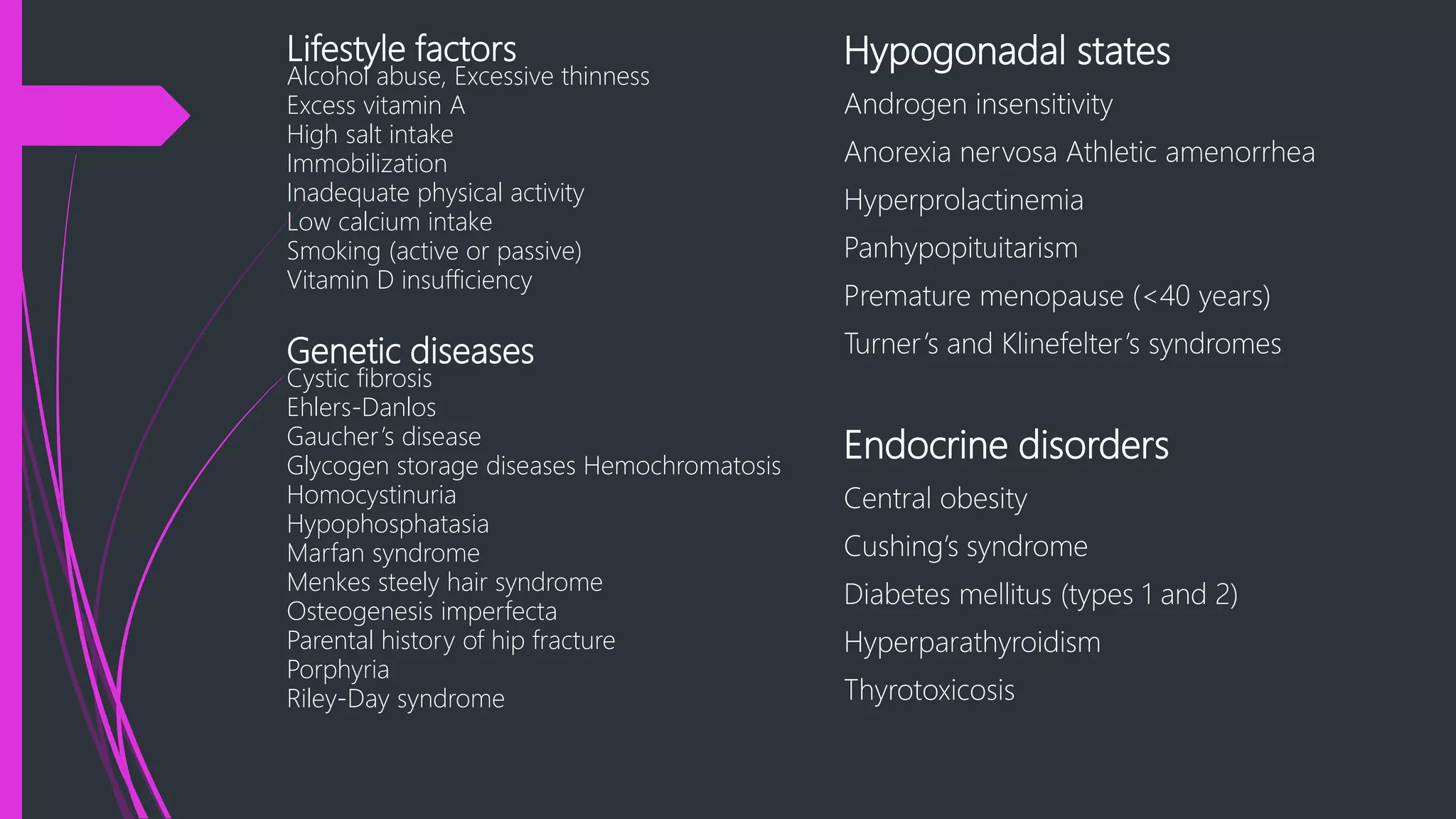Osteoporosis, Diagnosis and treatment | PPTX