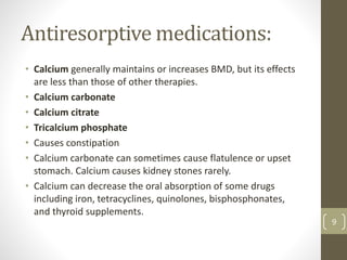 Osteoporosis - Pharmacotherapy | PPTX