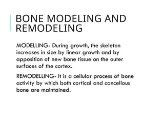 Osteoporosis a brief summary of bone metabolism | PPTX