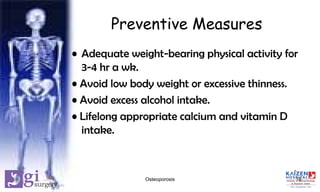 Osteoporosis - Preventive Measures | PDF