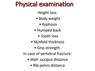 Osteoporosis and it's physiotherapy management | PPTX