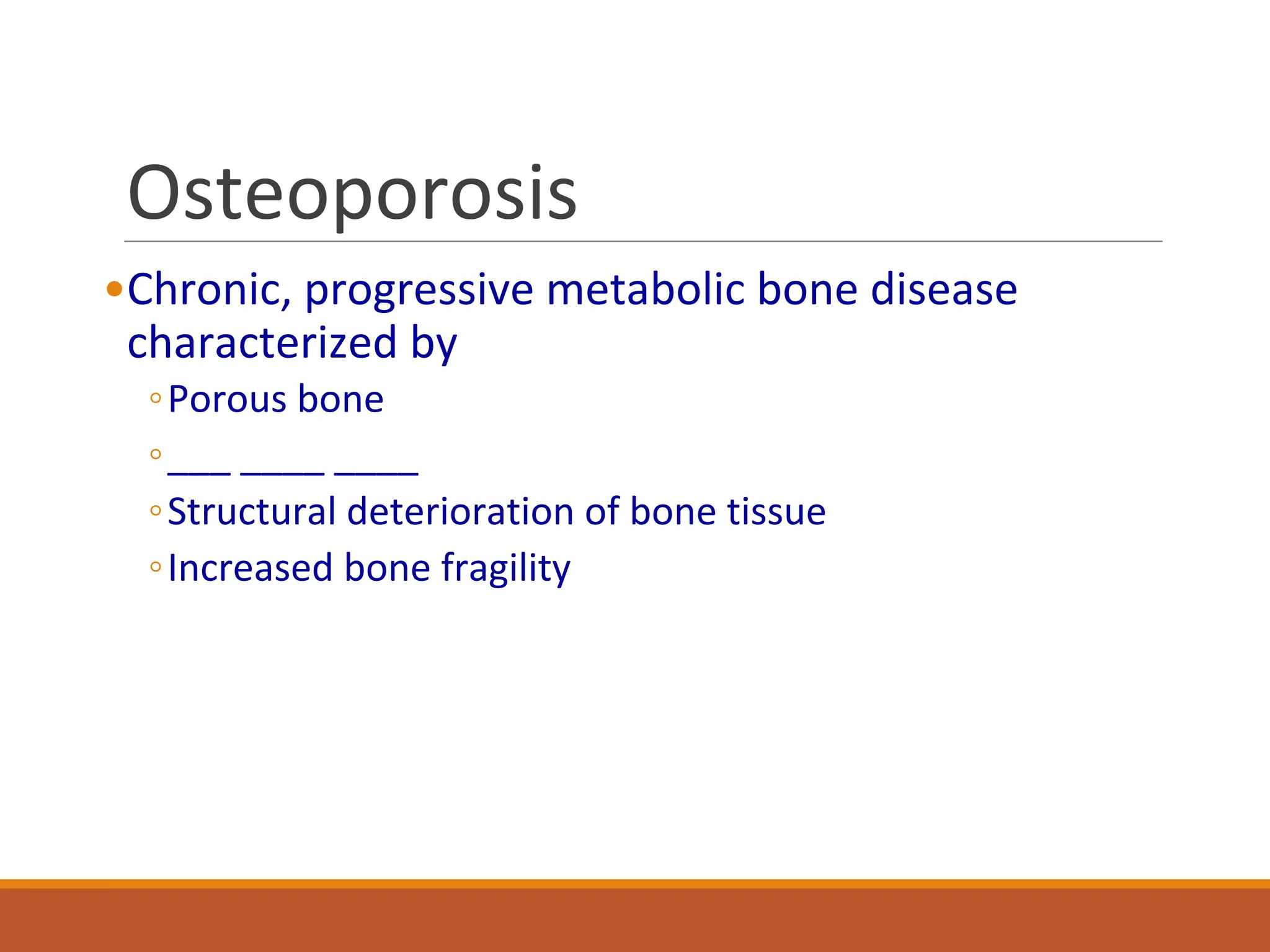 Osteoporosis and Osteomyelitis-1 institute of nursing science | PDF