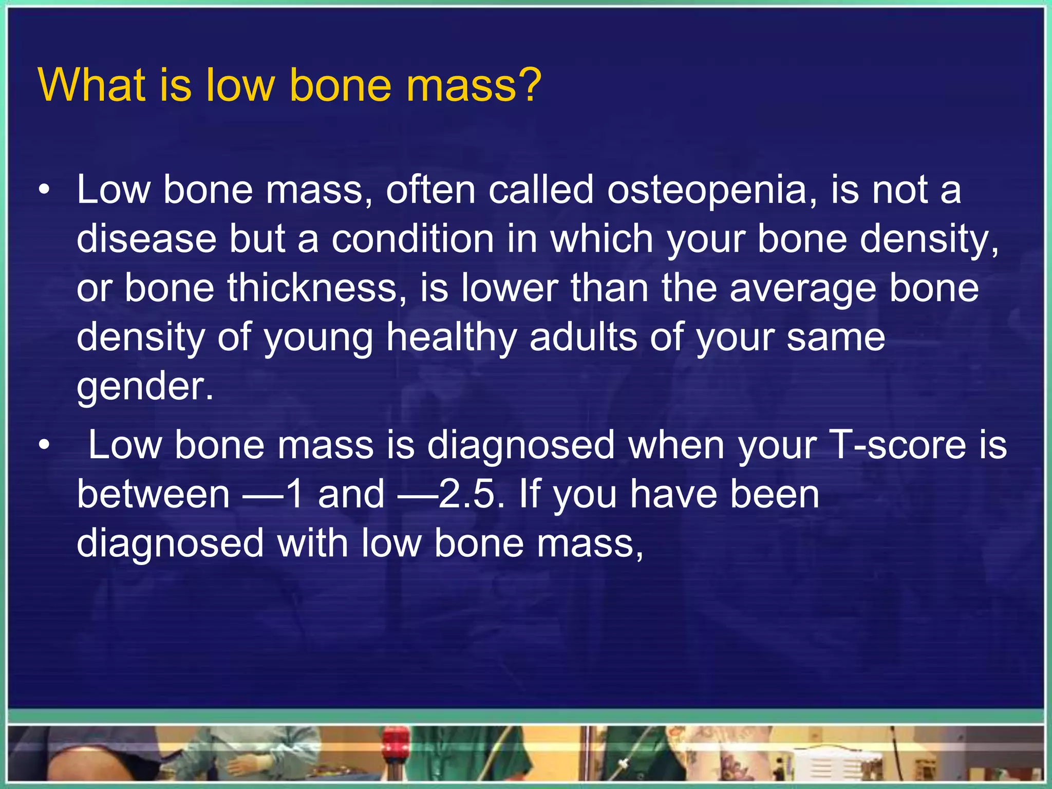 Osteoporosis & BMD Test | PPTX