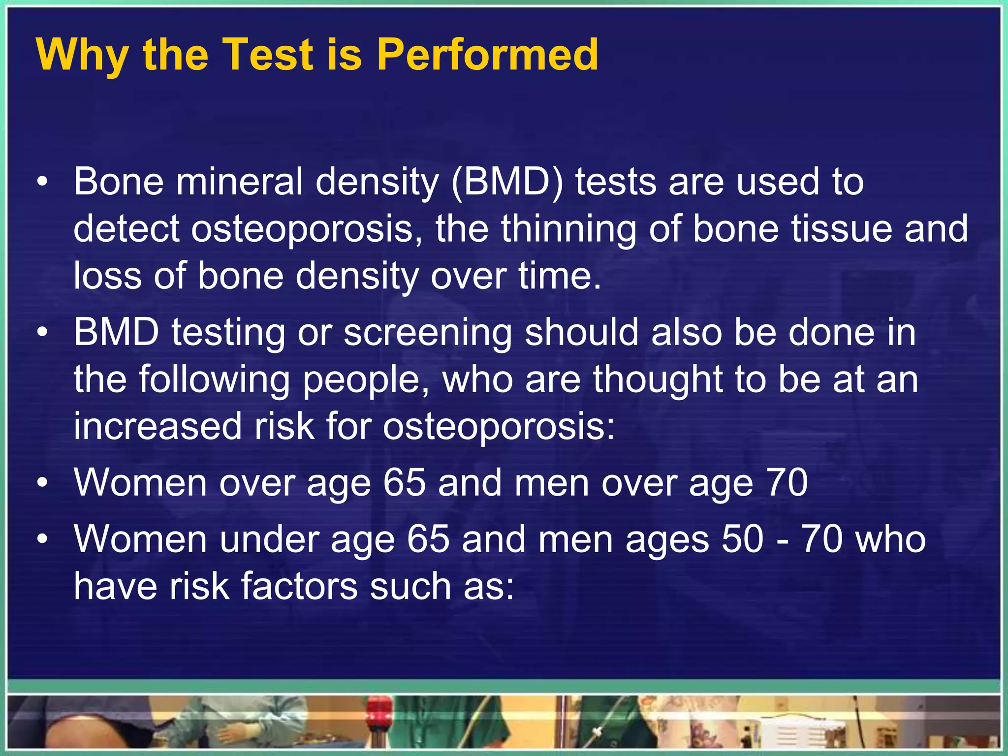 Osteoporosis & BMD Test | PPTX