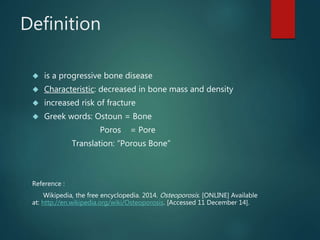 Osteoporosis | PPTX