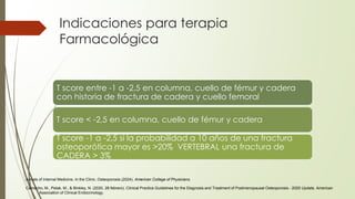 OSTEOPOROSIS Y OSTEOPENIA 2024 IMSS UMF9 | PPTX