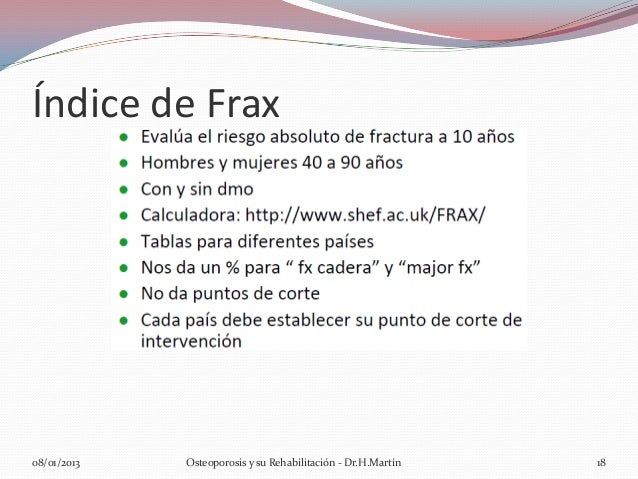 Osteoporosis y su Rehabilitación