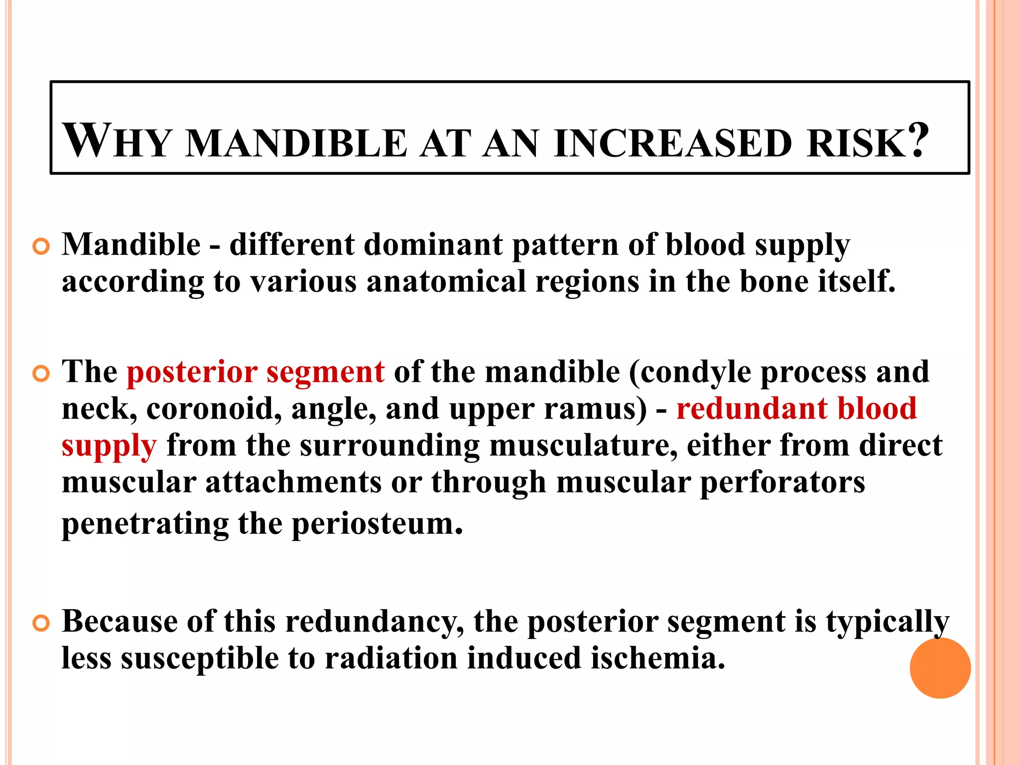 Osteoradionecrosis | PPTX