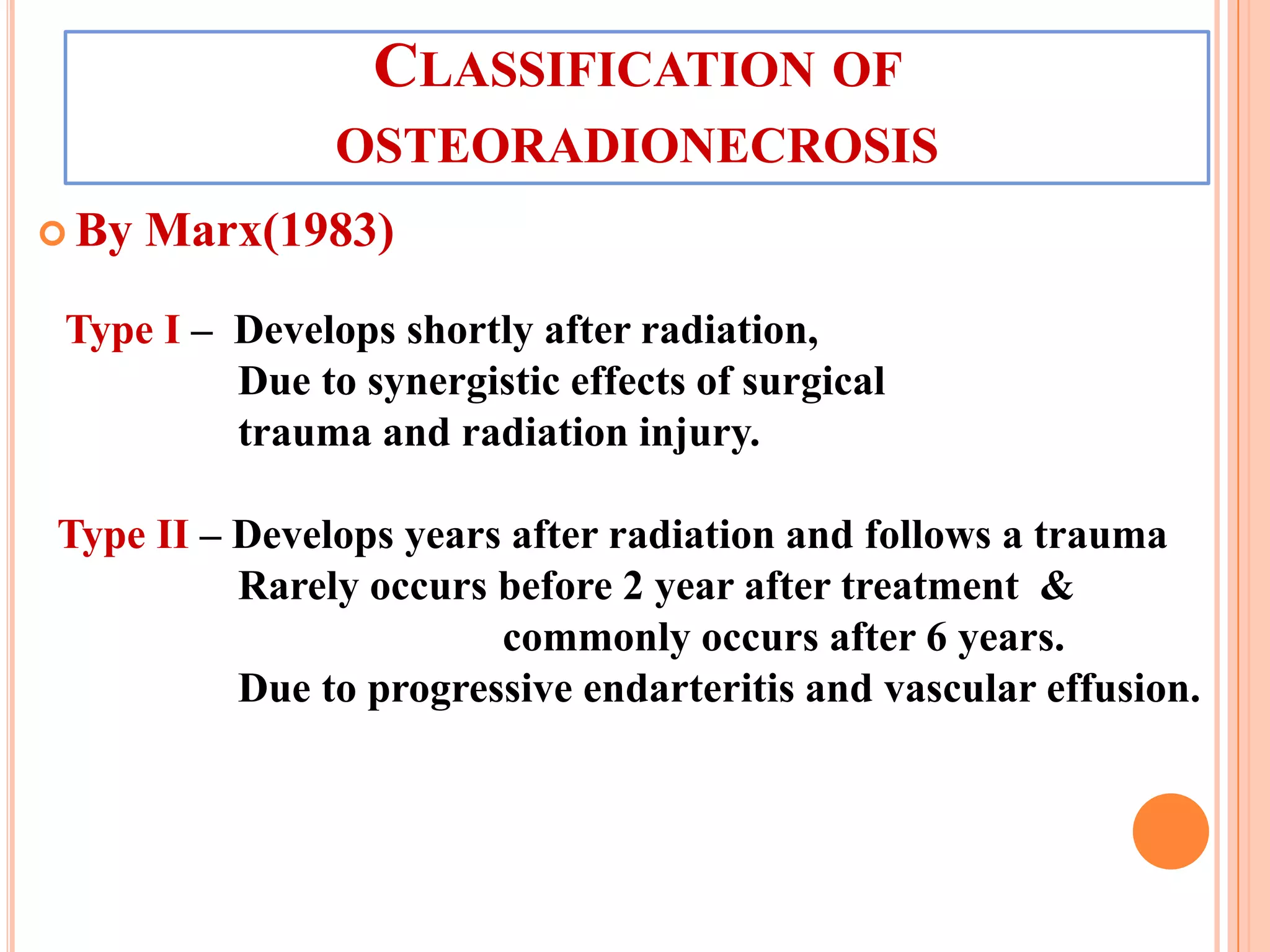 Osteoradionecrosis | PPTX