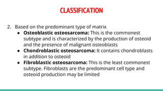 Osteosarcoma (carcinoma of the bone)-1.pptx | Free Download